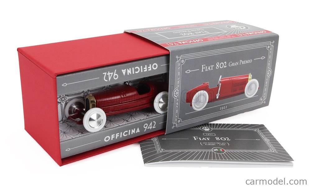OFFICINA-942 SR02 Масштаб 1/43 | FIAT 802 SPIDER GRAN PREMIO 1921 RED