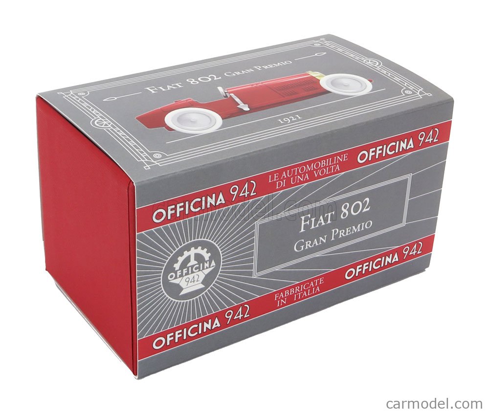 OFFICINA-942 SR02 Масштаб 1/43 | FIAT 802 SPIDER GRAN PREMIO 1921 RED