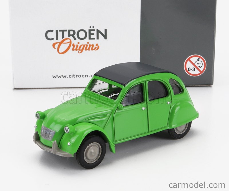 NOREV AMC0191027-GREEN Scale 1/64 | CITROEN 2CV CABRIOLET CLOSED 1978 GREEN