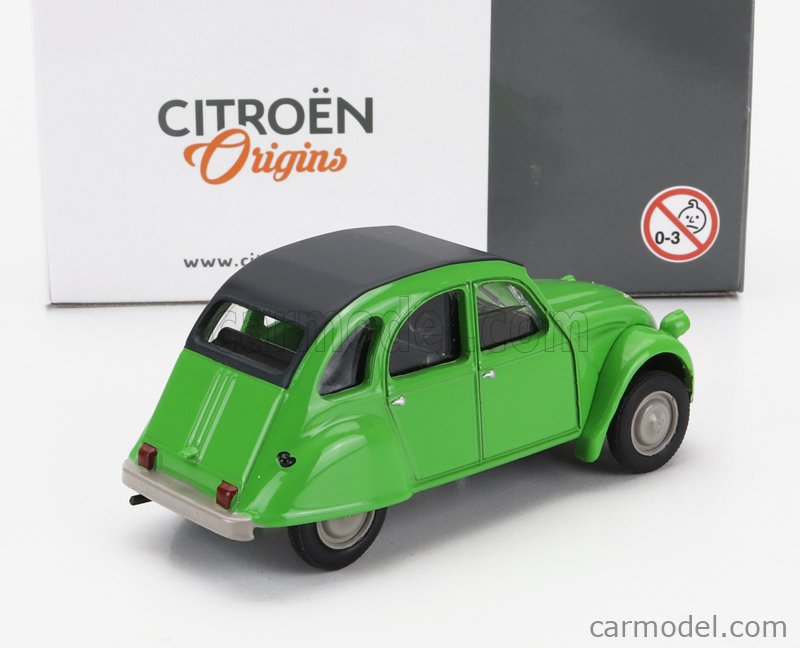 NOREV AMC0191027-GREEN Scale 1/64 | CITROEN 2CV CABRIOLET CLOSED 1978 GREEN