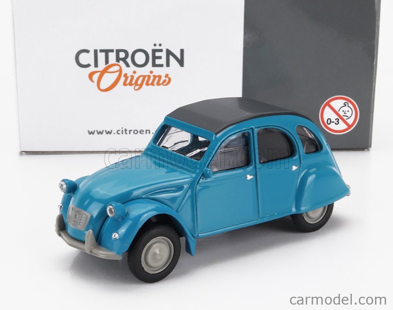 NOREV AMC0191027-BLUE Scale 1/64 | CITROEN 2CV CABRIOLET CLOSED 1978 BLUE