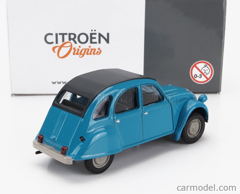 NOREV AMC0191027-BLUE Scale 1/64 | CITROEN 2CV CABRIOLET CLOSED 1978 BLUE