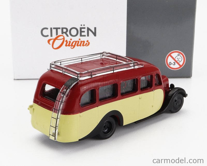 NOREV AMC0191099-RED-CR Scale 1/87 | CITROEN U23 AUTOBUS 1947 RED CREAM