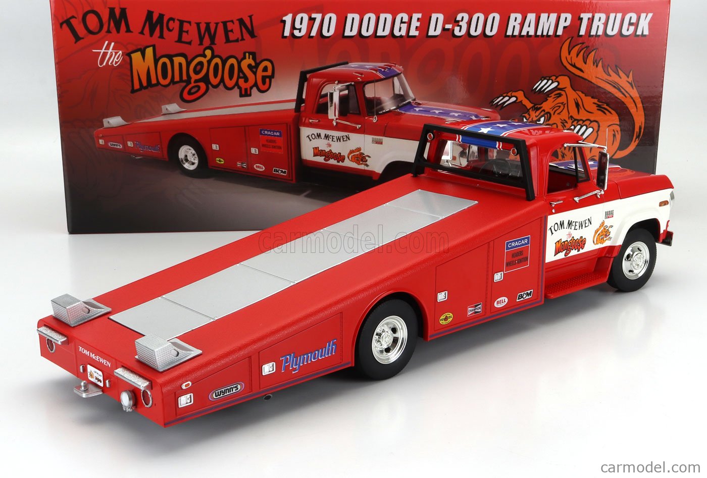 ACME-MODELS A1801914 Scale 1/18 | DODGE D-300 TRUCK RAMP CAR ...