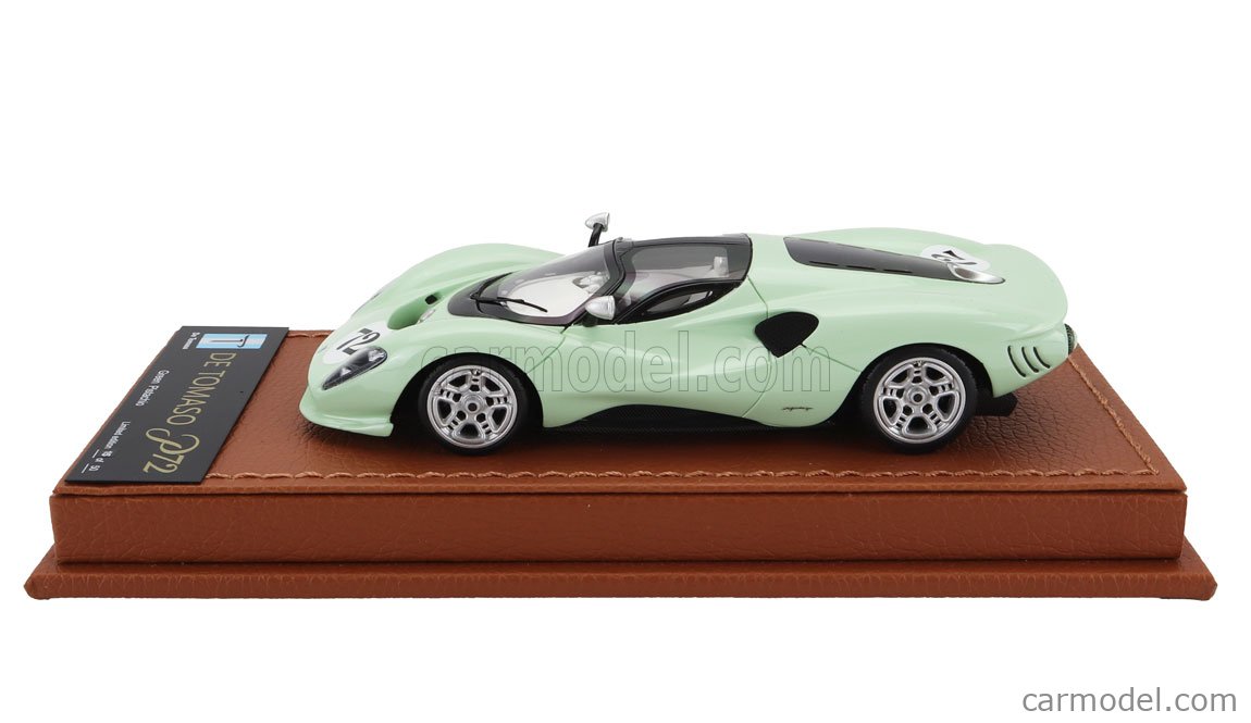 PEAKO 33804 Scale 1/43 | DE TOMASO P72 N 72 RACING 2020 VERY LIGHT GREEN