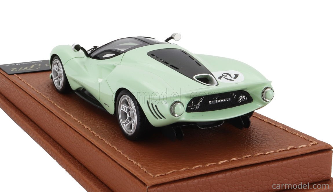 PEAKO 33804 Scale 1/43 | DE TOMASO P72 N 72 RACING 2020 VERY LIGHT GREEN