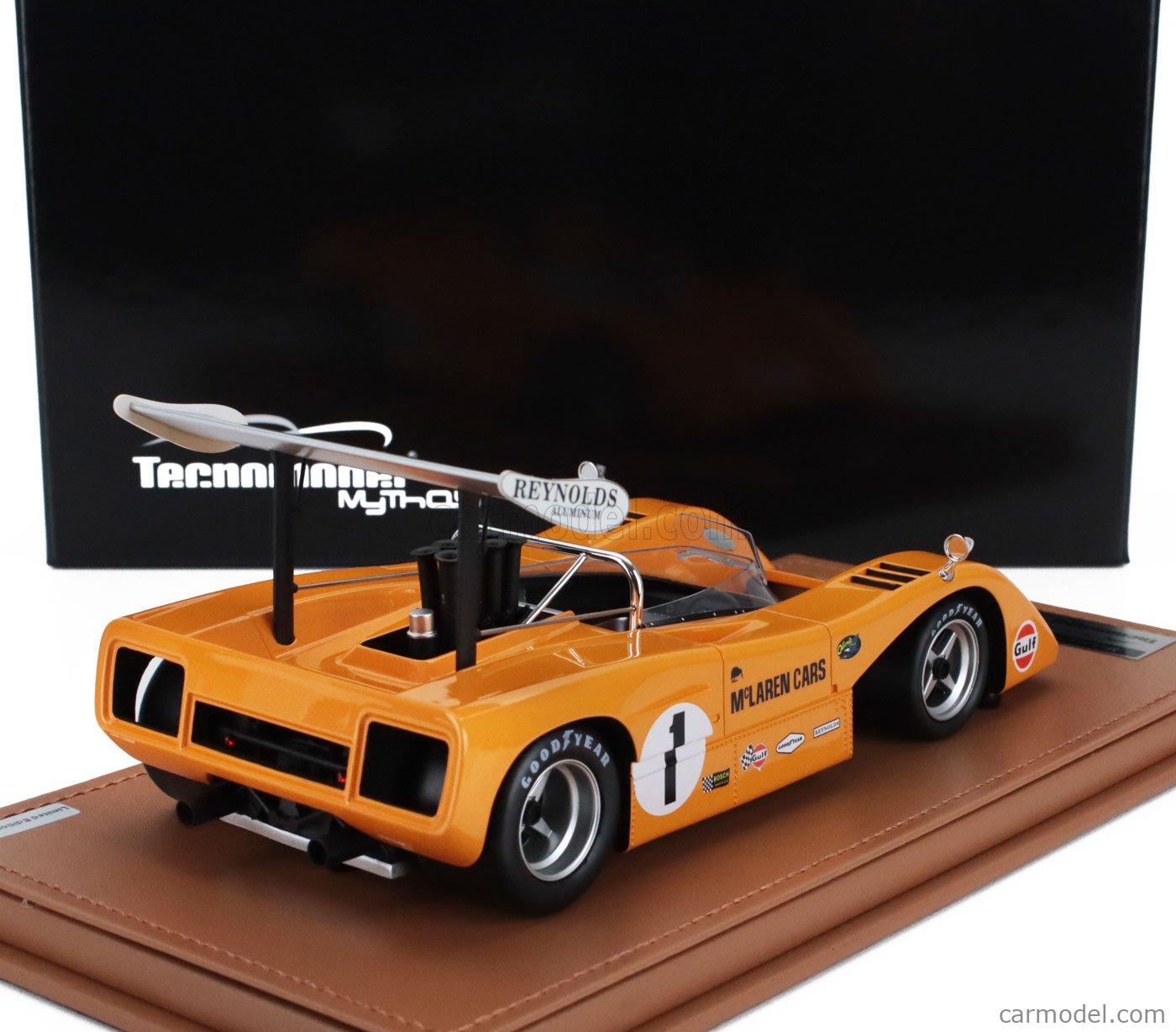 TECNOMODEL TM18-330C Scale 1/18 | McLAREN M8B CAN-AM N 1 3rd MICHIGAN 1969 DAN GURNEY ORANGE