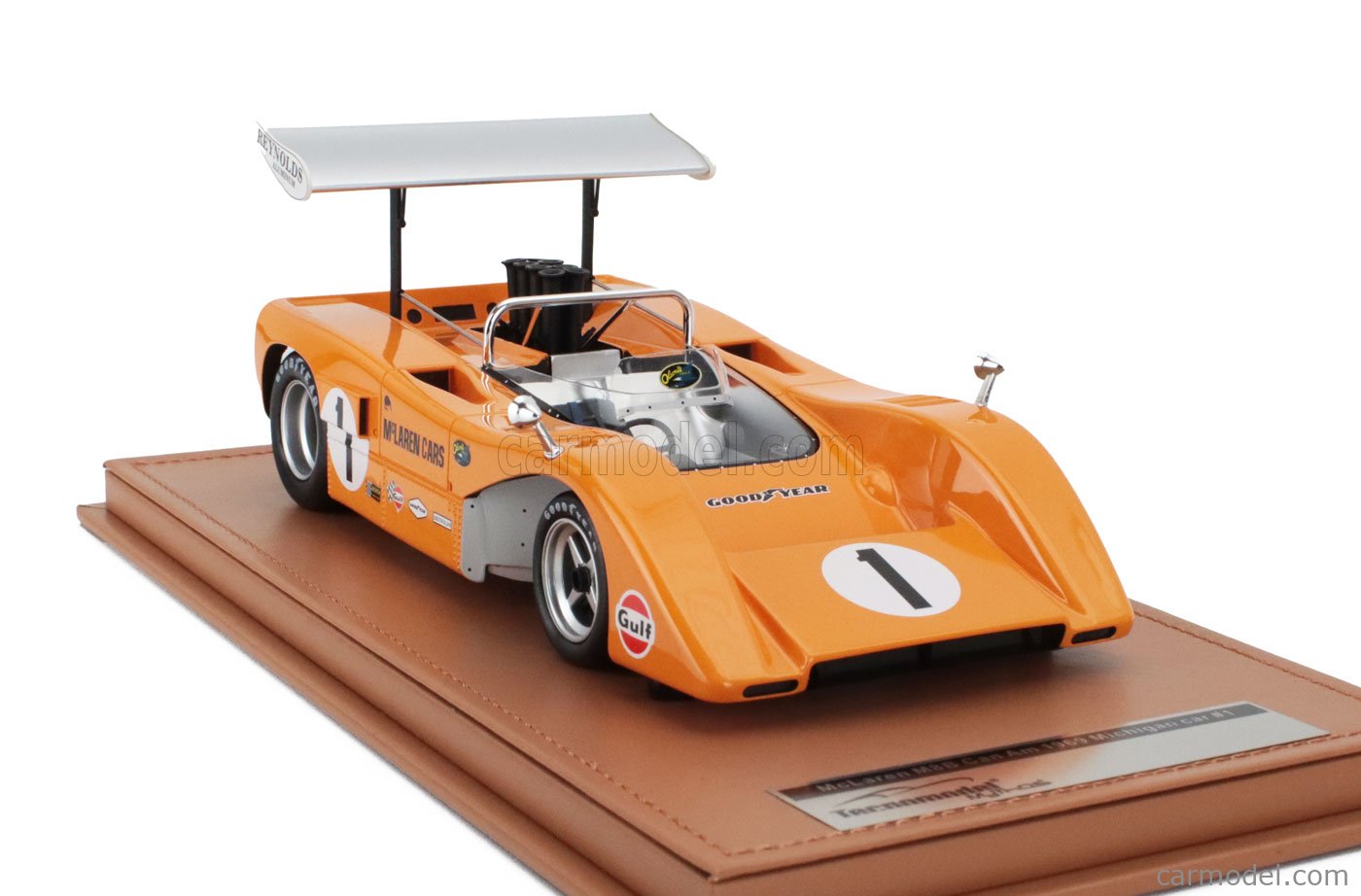 TECNOMODEL TM18-330C Scale 1/18 | McLAREN M8B CAN-AM N 1 3rd MICHIGAN 1969 DAN GURNEY ORANGE