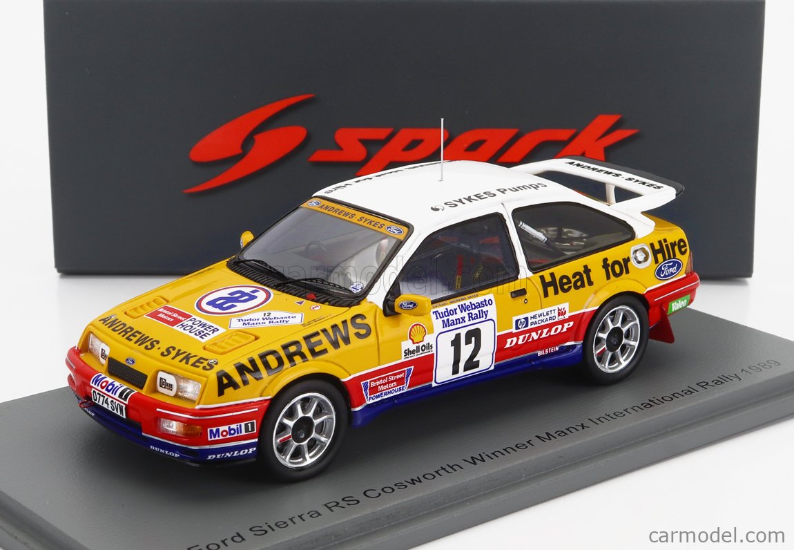 SPARK-MODEL S8711 Echelle 1/43 | FORD ENGLAND SIERRA RS COSWORTH N 12 ...