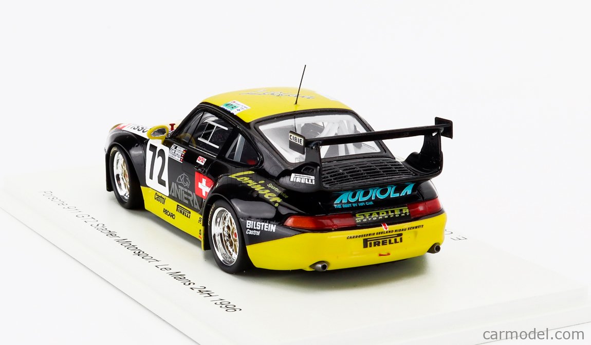 SPARK-MODEL S5523 Scale 1/43 | PORSCHE 911 993 GT2 TEAM STADLER ...