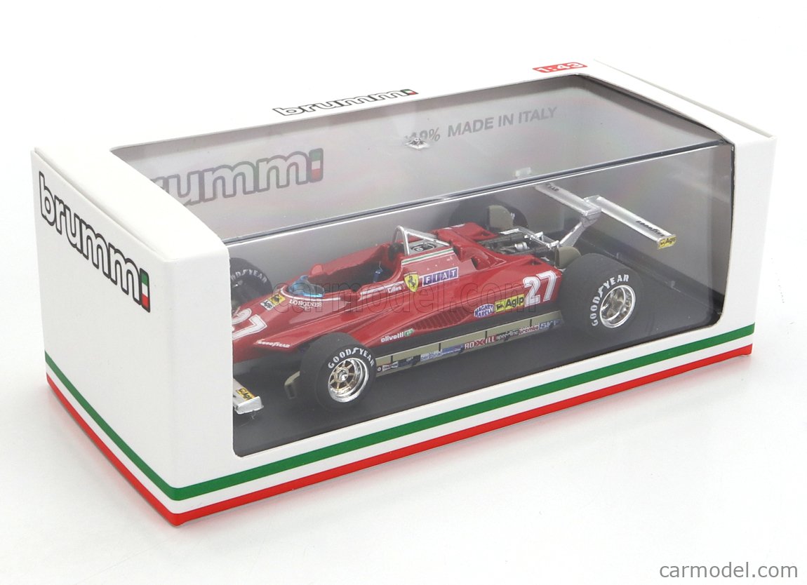 BRUMM R272-UPD-2024 Масштаб 1/43 | FERRARI F1 126C2 N 27 USA OVEST LONG ...