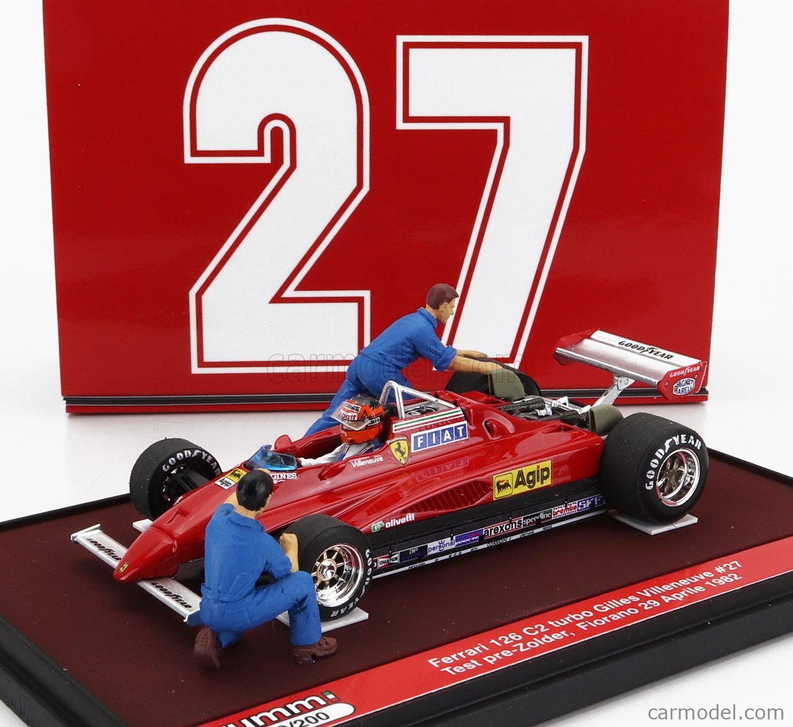 BRUMM PROM S24/02 Scale 1/43 | FERRARI F1 126 C2 N 27 TEST FIORANO PRE ...