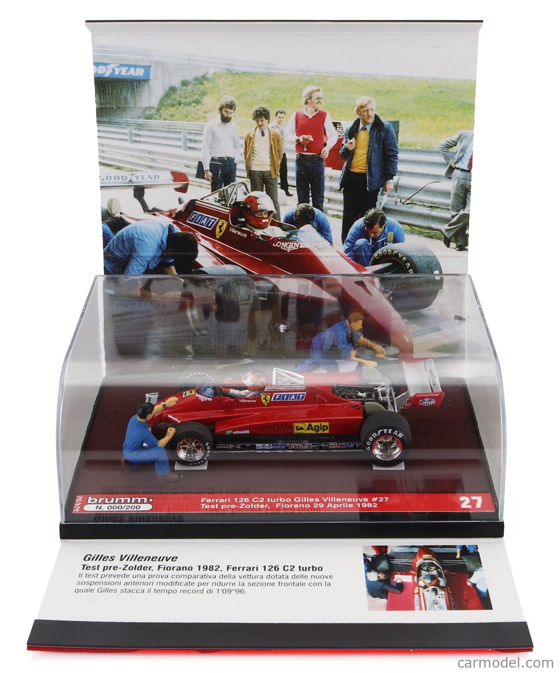 BRUMM PROM S24/02 Scale 1/43 | FERRARI F1 126 C2 N 27 TEST FIORANO PRE ...