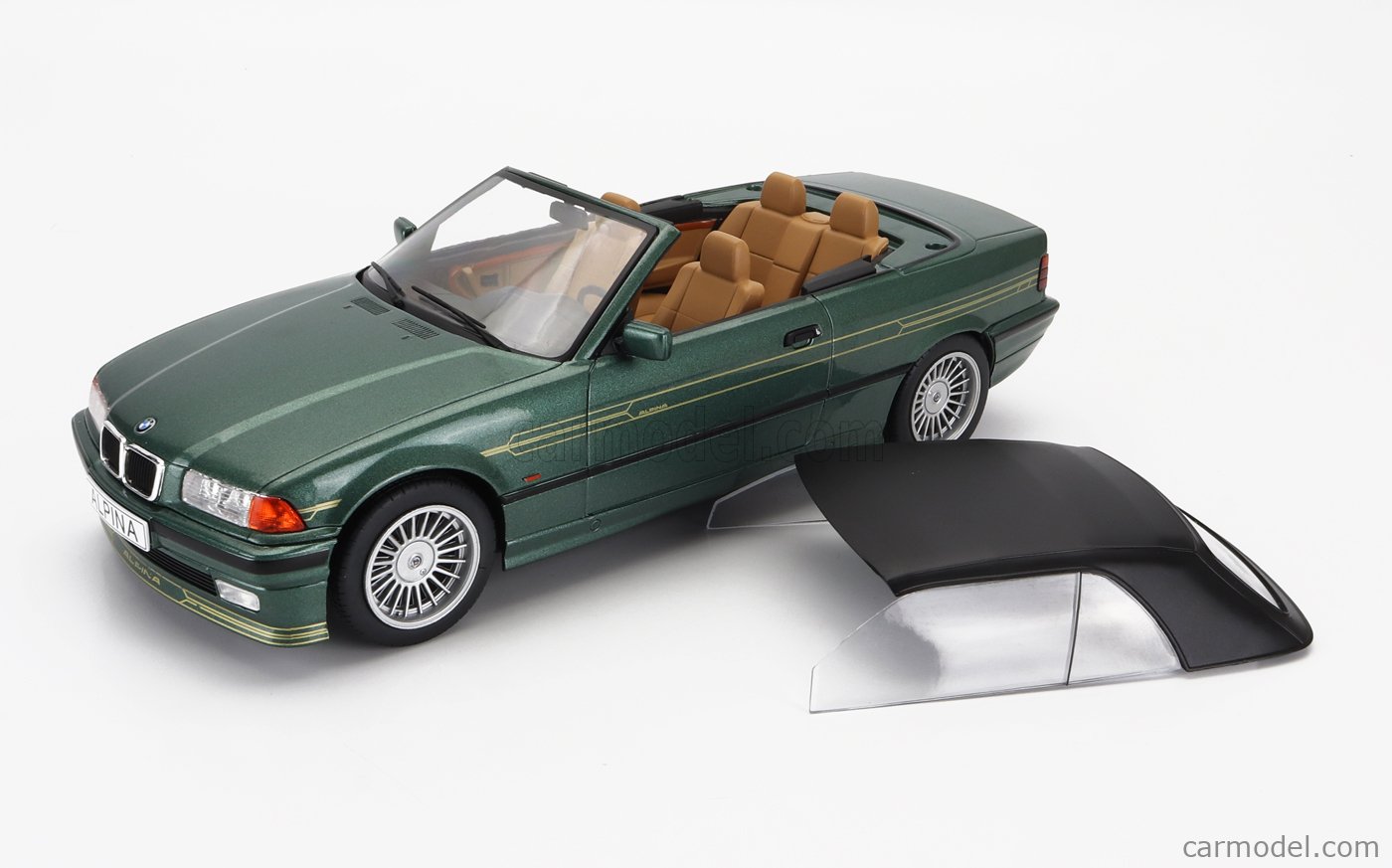 MCG MCG18321 Scale 1/18 | BMW 3-SERIES B3 3.2 (E36) ALPINA CABRIOLET 1995 GREEN
