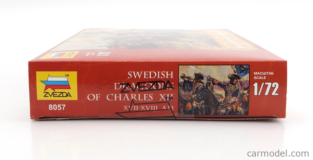 ZVEZDA 8057 Scala 1/72 | FIGURES SWEDISH DRAGOONS OF CHARLES XII