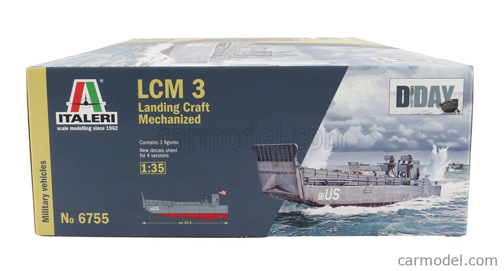 ITALERI IT6755 Escala 1/35 | BOAT LCM3 LANDING CRAFT MILITARY D-DAY ...