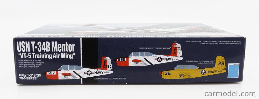 ACADEMY AC12361 Scale 1/48 | BEECHCRAFT T-34B USN MENTOR VT-5 TRAINING ...