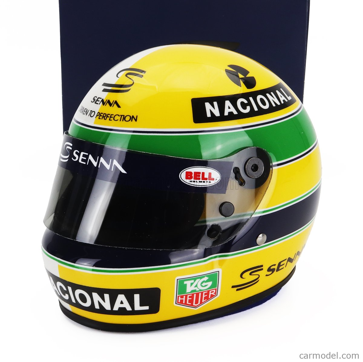 MINI HELMET 4100323 Escala 1/2 | BELL HELMET CASCO HELMET F1 AYRTON ...
