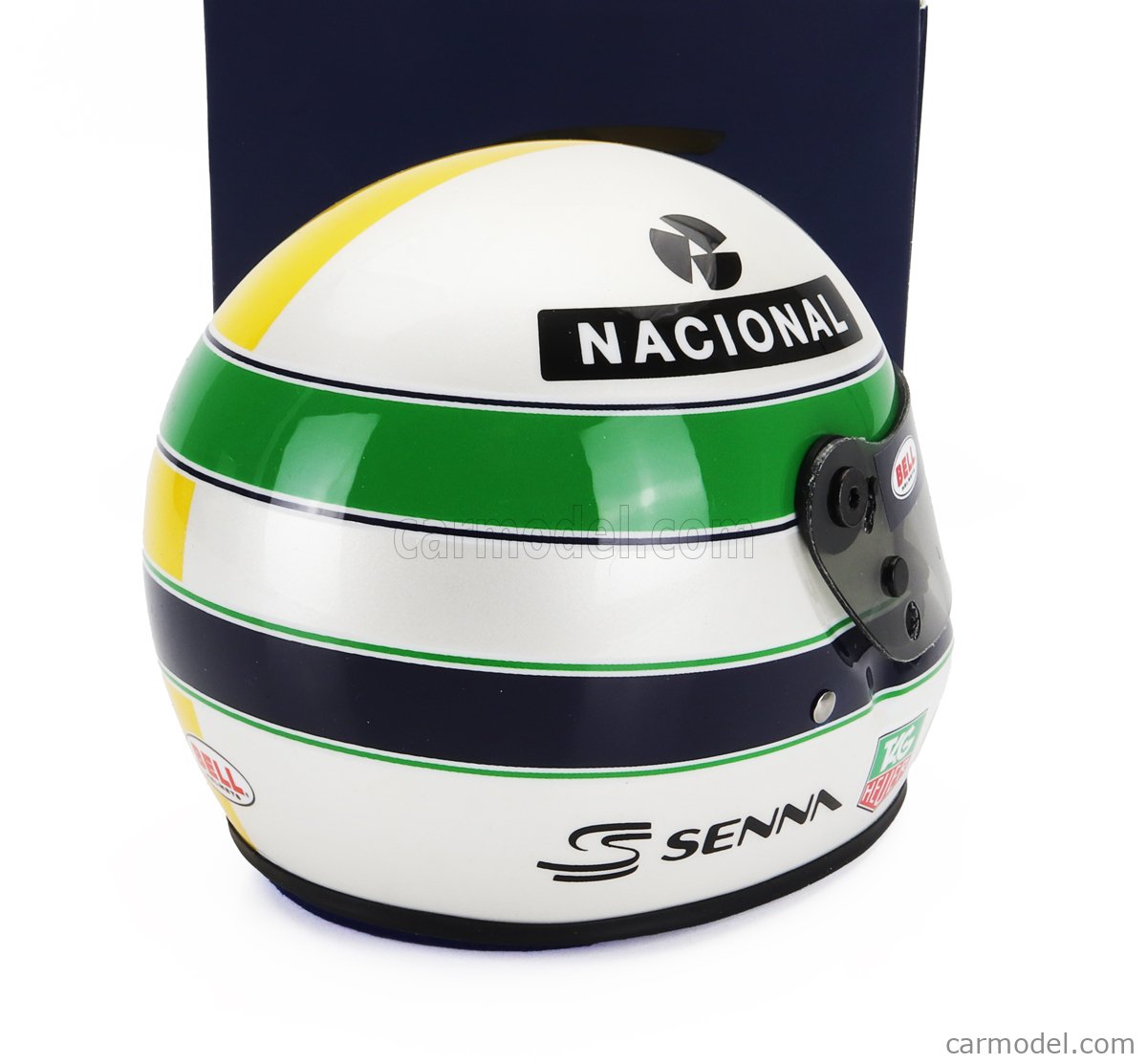 MINI HELMET 4100323 Scale 1/2 | BELL HELMET CASCO HELMET F1 AYRTON ...