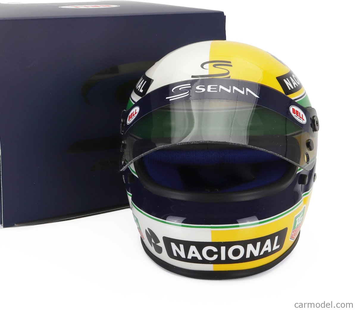 MINI HELMET 4100323 Escala 1/2 | BELL HELMET CASCO HELMET F1 AYRTON ...