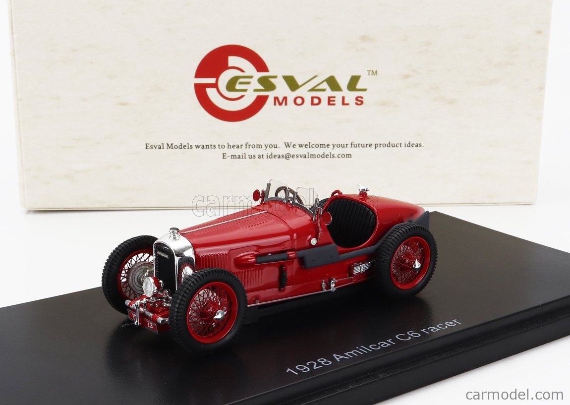 ESVAL MODEL EMEU43018D Escala 1/43 | AMILCAR C6 SPIDER N 0 RACE CAR ...