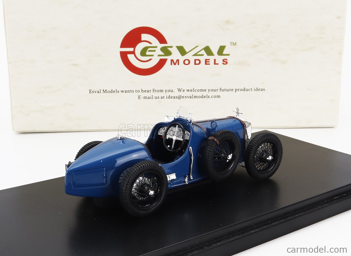 ESVAL MODEL EMEU43018C Scale 1/43 | AMILCAR C6 SPIDER N 0 RACE CAR 1928 BLUE