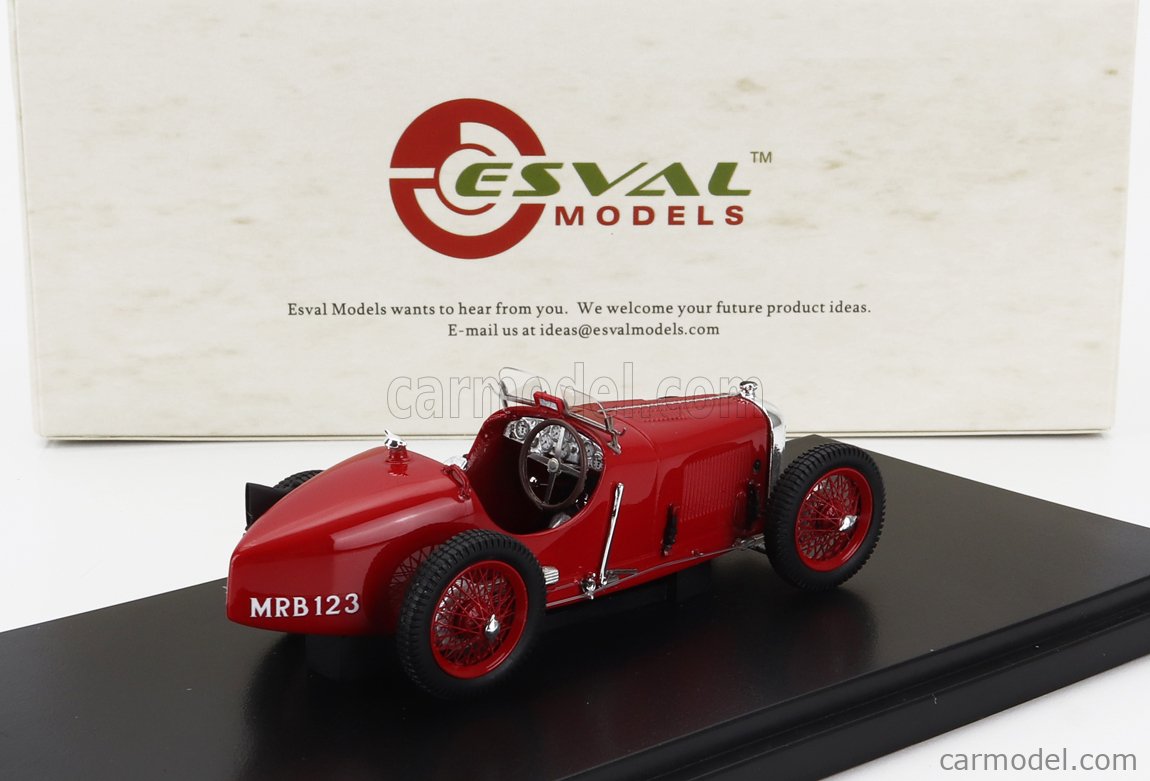 ESVAL MODEL EMEU43018B Scale 1/43 | AMILCAR C6 SPIDER N 0 RACE CAR 1928 RED