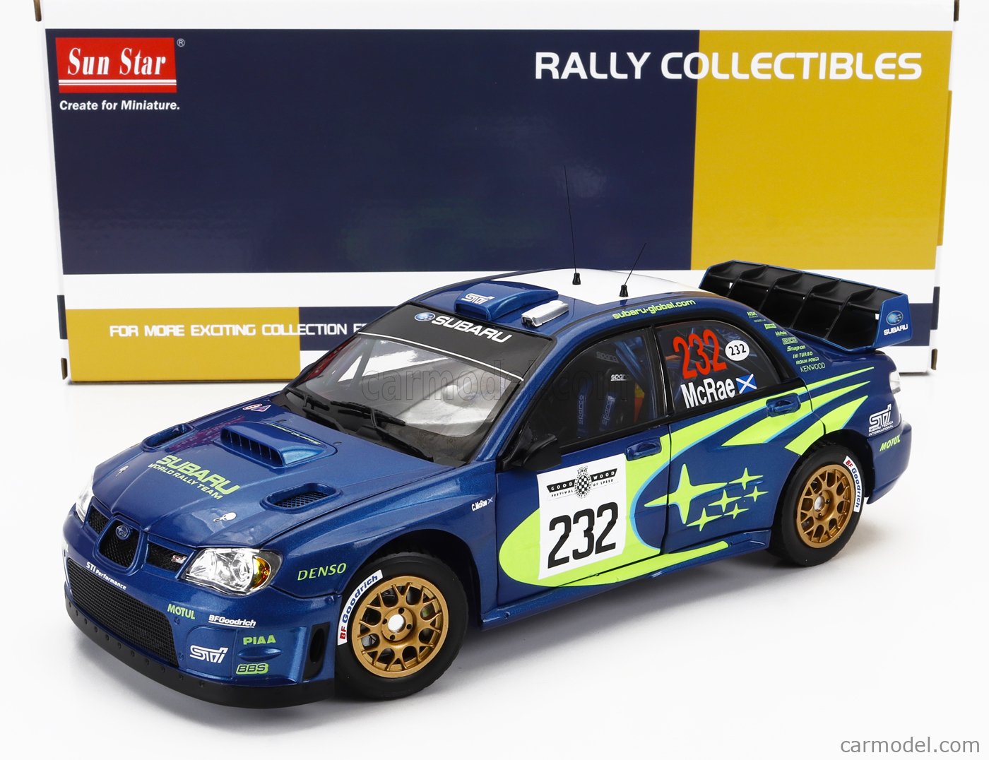 SUN-STAR 05583 Scala 1/18 | SUBARU IMPREZA WRC07 N 232 RALLY GOODWOOD ...