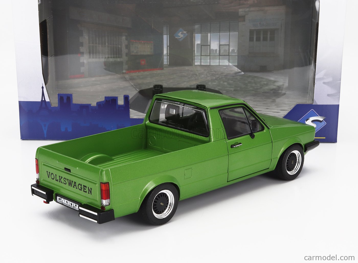 SOLIDO 1803507 Scale 1/18 | VOLKSWAGEN CADDY PICK-UP MKI 1982 GREEN