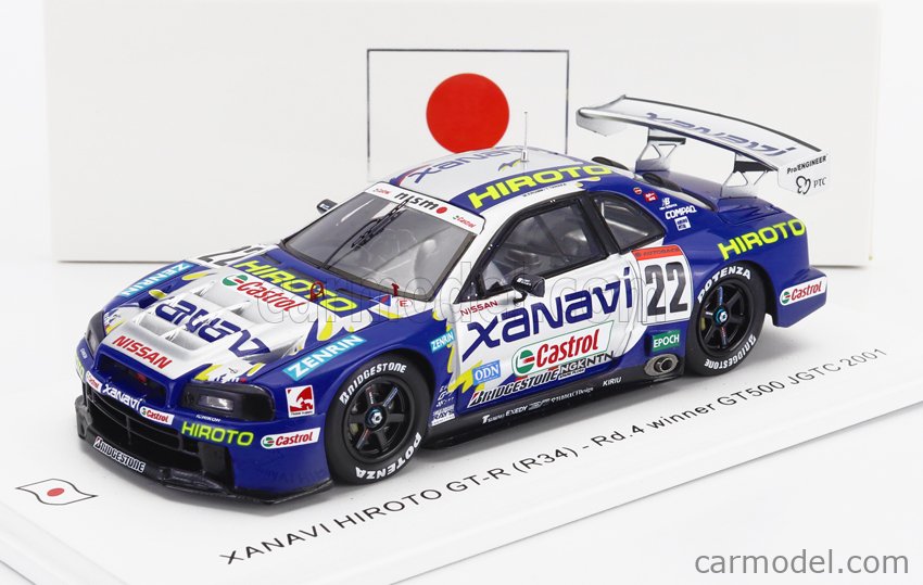 SPARK-MODEL SJ168 Scale 1/43 | NISSAN SKYLINE GT-R (R34) N 22 WINNER ...
