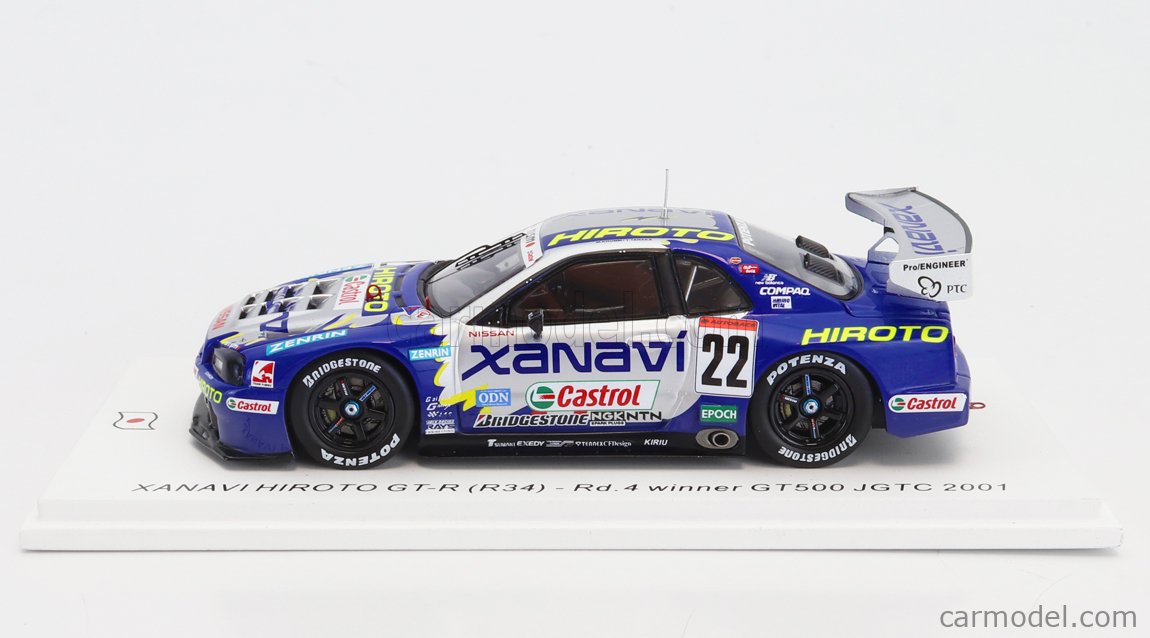 SPARK-MODEL SJ168 Scale 1/43 | NISSAN SKYLINE GT-R (R34) N 22 WINNER ...