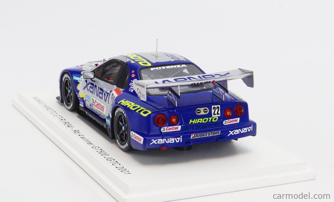 SPARK-MODEL SJ168 Scale 1/43 | NISSAN SKYLINE GT-R (R34) N 22 WINNER ...