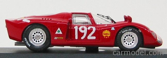 BEST-MODEL 9286 Scale 1/43 | ALFA ROMEO 33.2 SP N 192 TARGA FLORIO 1968 ...