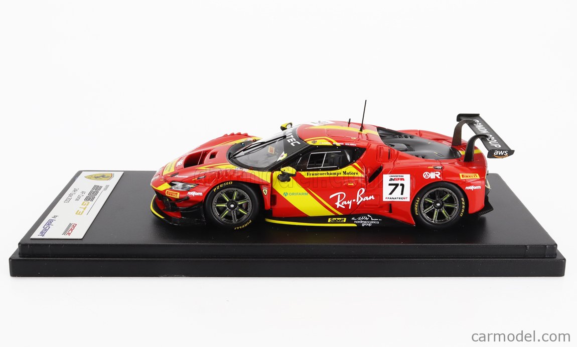 LOOKSMART LSRC176 Scale 1/43 | FERRARI 296 GT3 3.0L TWIN TURBO V6 TEAM ...