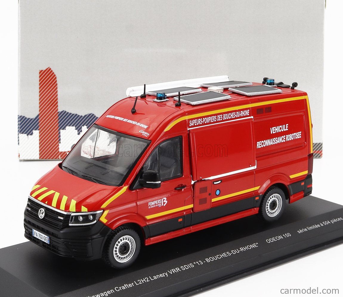 ODEON ODEON150 Scale 1/43 | VOLKSWAGEN KRAFTER L2H2 VAN LANERY VRR SDIS ...