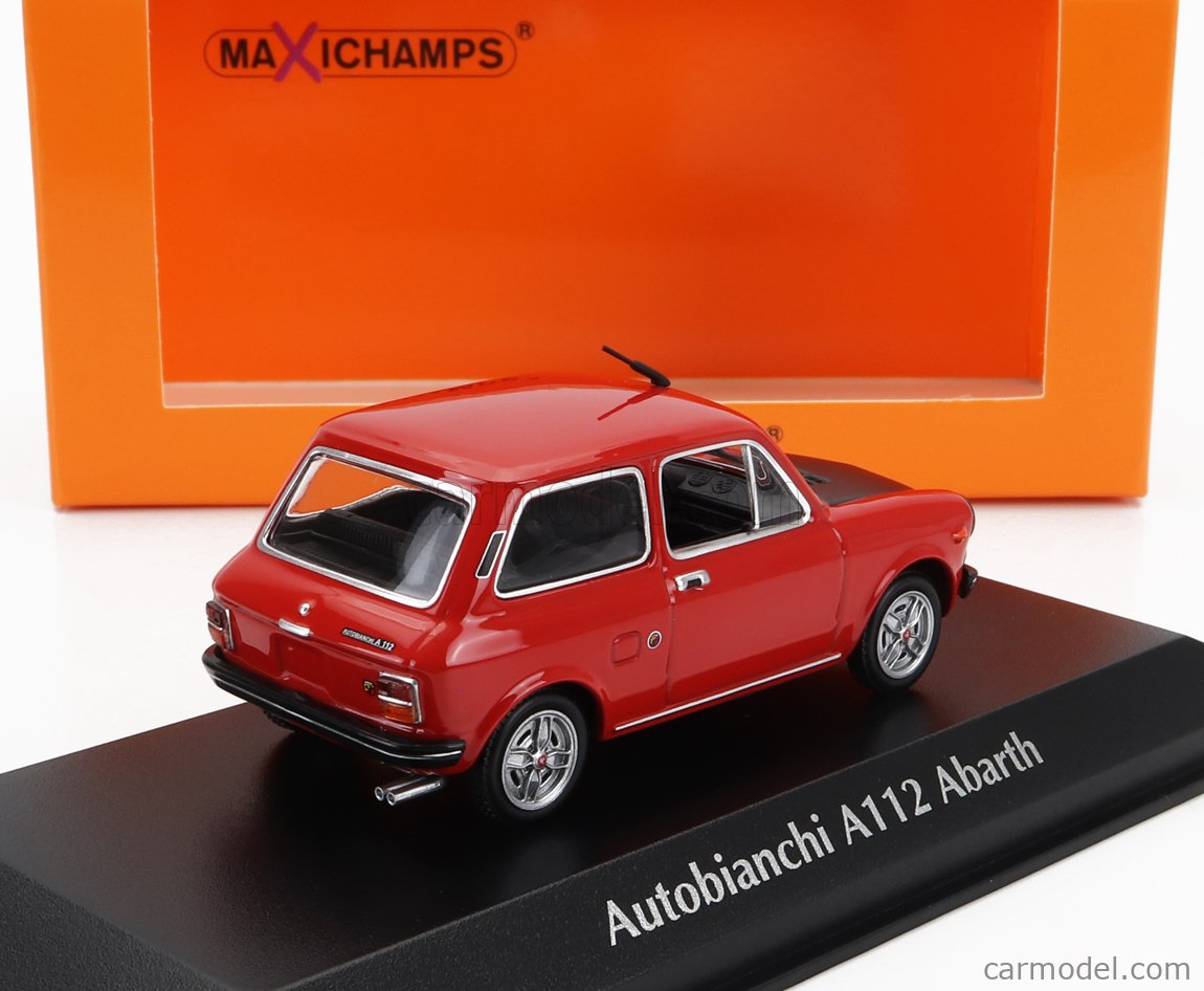 MINICHAMPS 940121171 Scale 1/43 | AUTOBIANCHI A112 ABARTH 1974 RED BLACK