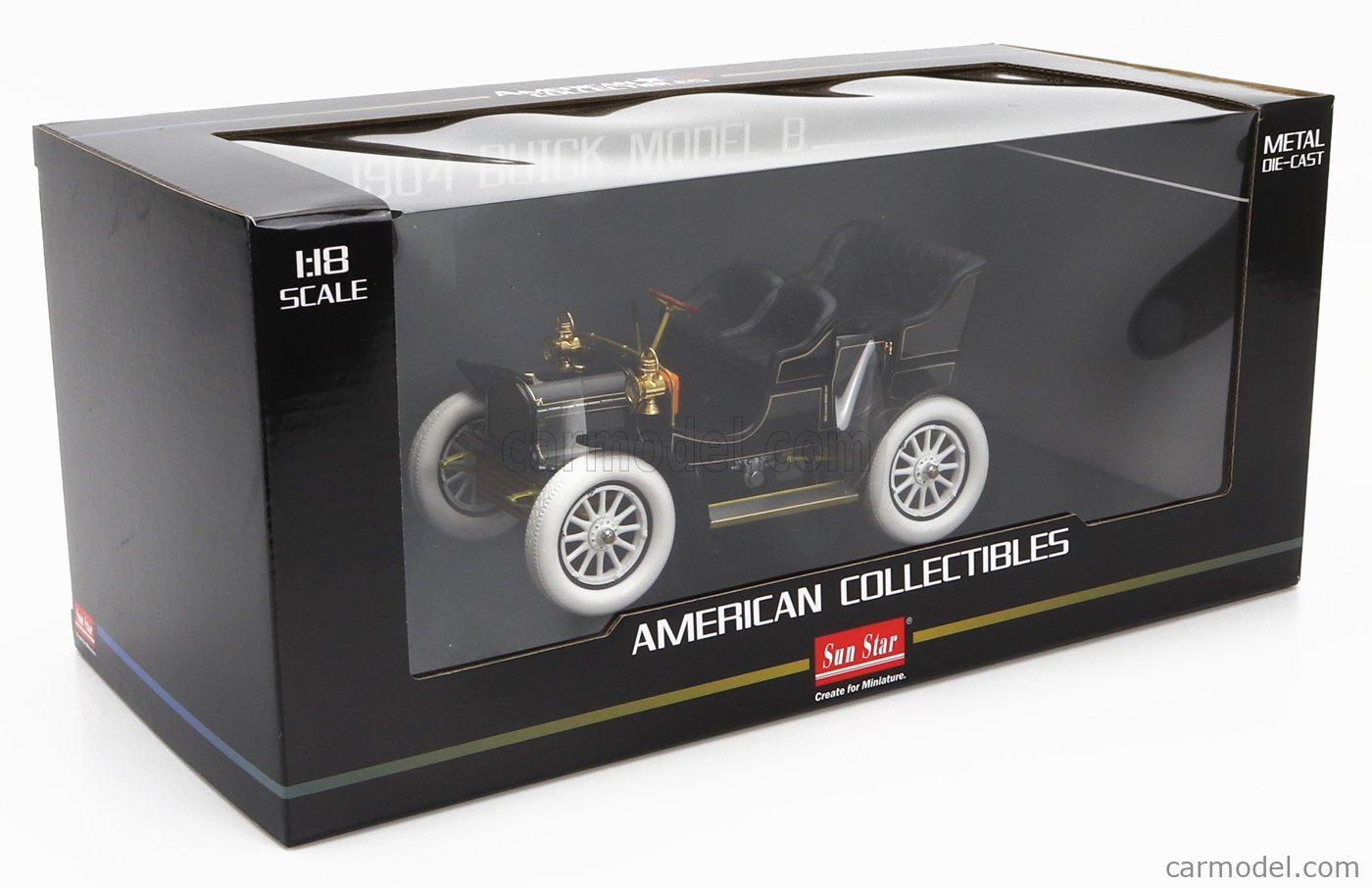 SUN-STAR 05721 Scale 1/18 | BUICK MODEL B OPEN 1904 BLACK