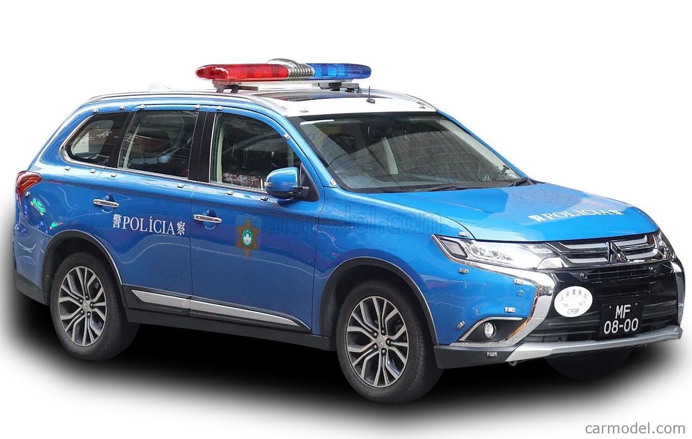 VITESSE 29396 Scale 1/43 | MITSUBISHI OUTLANDER MACAU POLICE 2019 BLUE