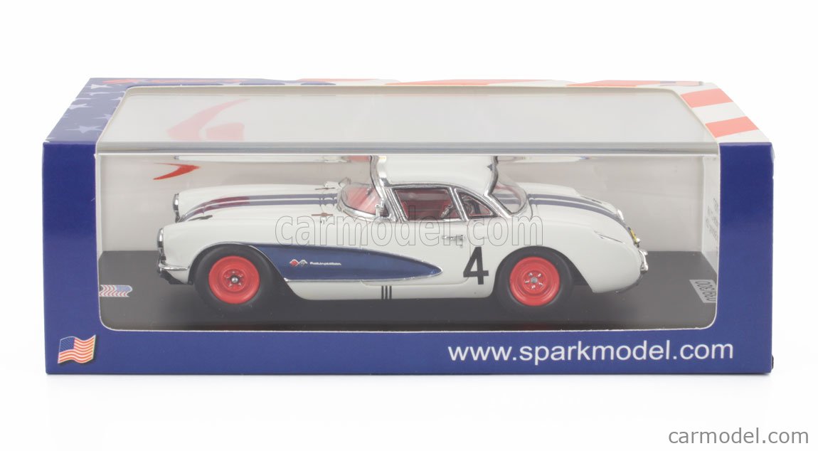 SPARK-MODEL US187 Echelle 1/43 | CHEVROLET CORVETTE C1 TEAM JOHN FITCH ...