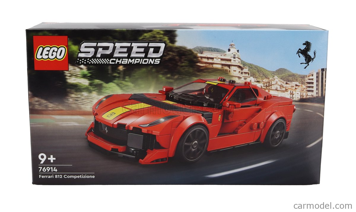 LEGO 76914 Scale 1/29 | FERRARI LEGO - 812 COMPETIZIONE 2021 RED YELLOW
