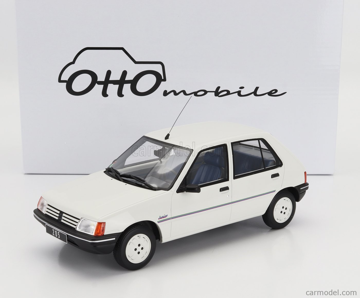 OTTO-MOBILE OT463 Scale 1/18 | PEUGEOT 205 JUNIOR 1988 WHITE