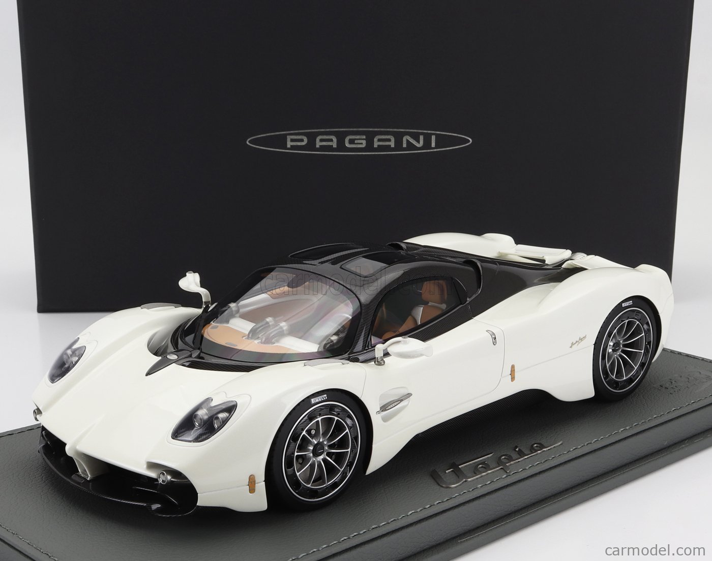 BBR-MODELS P18223C-VET Scale 1/18 | PAGANI UTOPIA 2022 - CON VETRINA - WITH SHOWCASE BIANCO ...