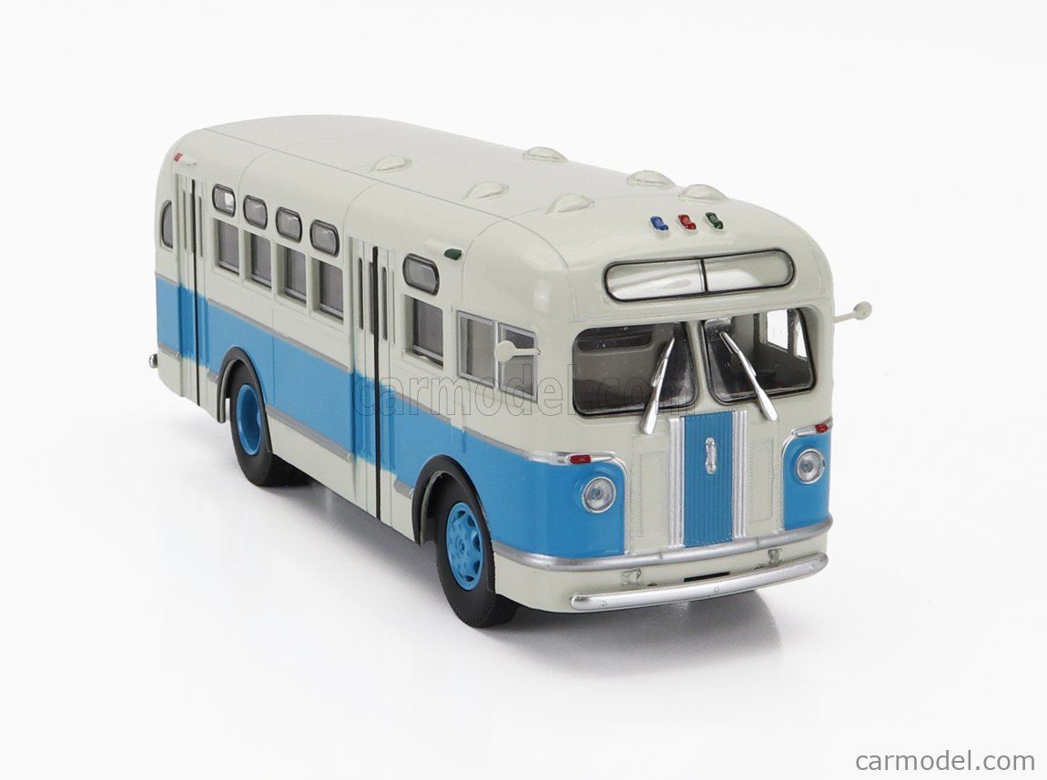 EDICOLA MDSBNo19 Scale 1/43 | ZIS 155 AUTOBUS 1951 WHITE LIGHT BLUE