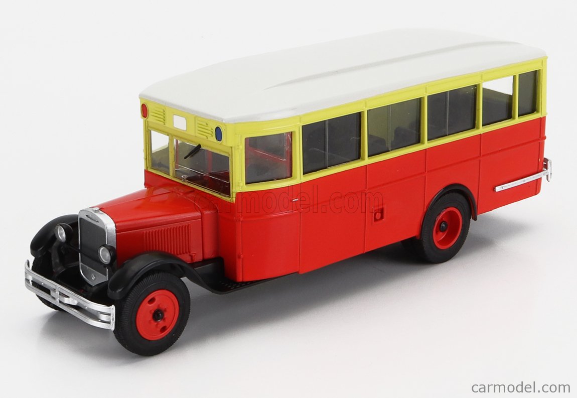 EDICOLA MDSBNo09 Scale 1/43 | ZIS 8 AUTOBUS 1947 RED YELLOW