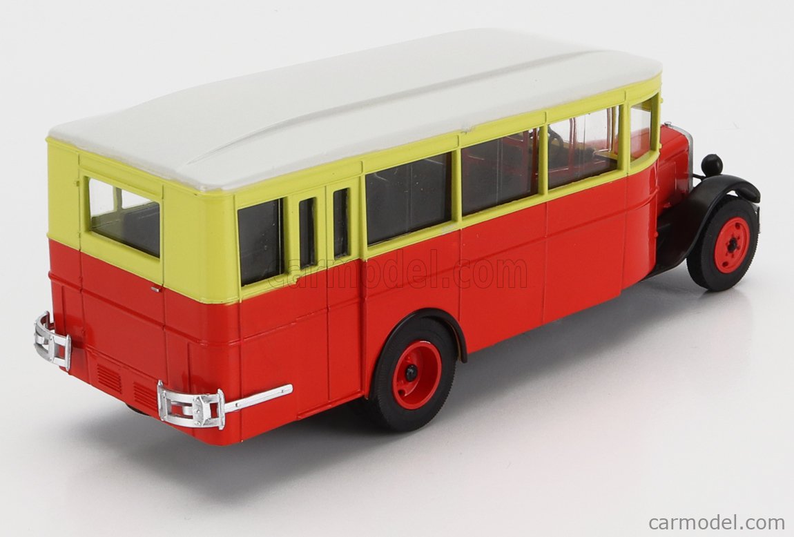 EDICOLA MDSBNo09 Scale 1/43 | ZIS 8 AUTOBUS 1947 RED YELLOW