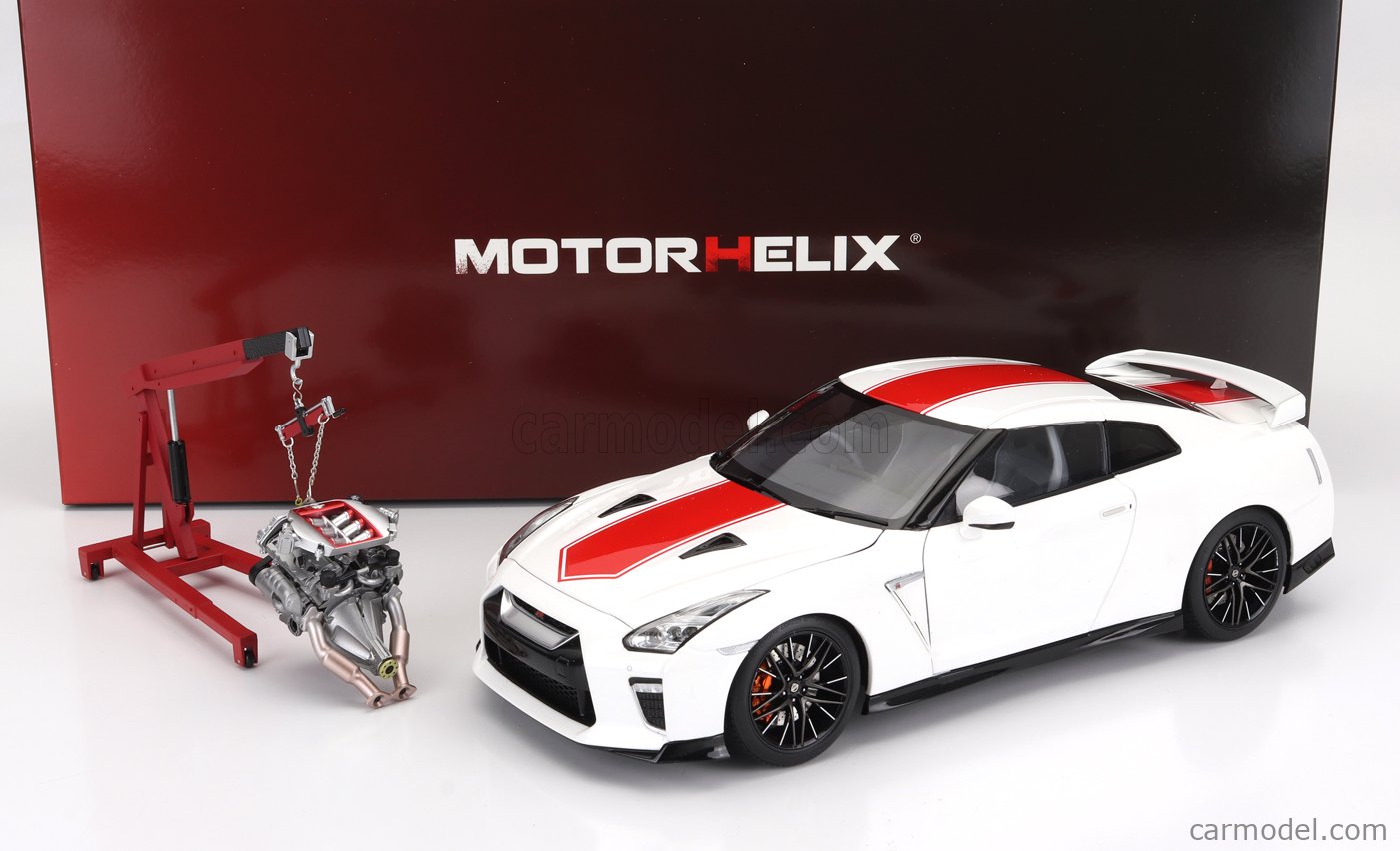 MOTORHELIX M83501 Scale 1/18 | NISSAN SKYLINE GT-R (R35) WITH ENGINE ...