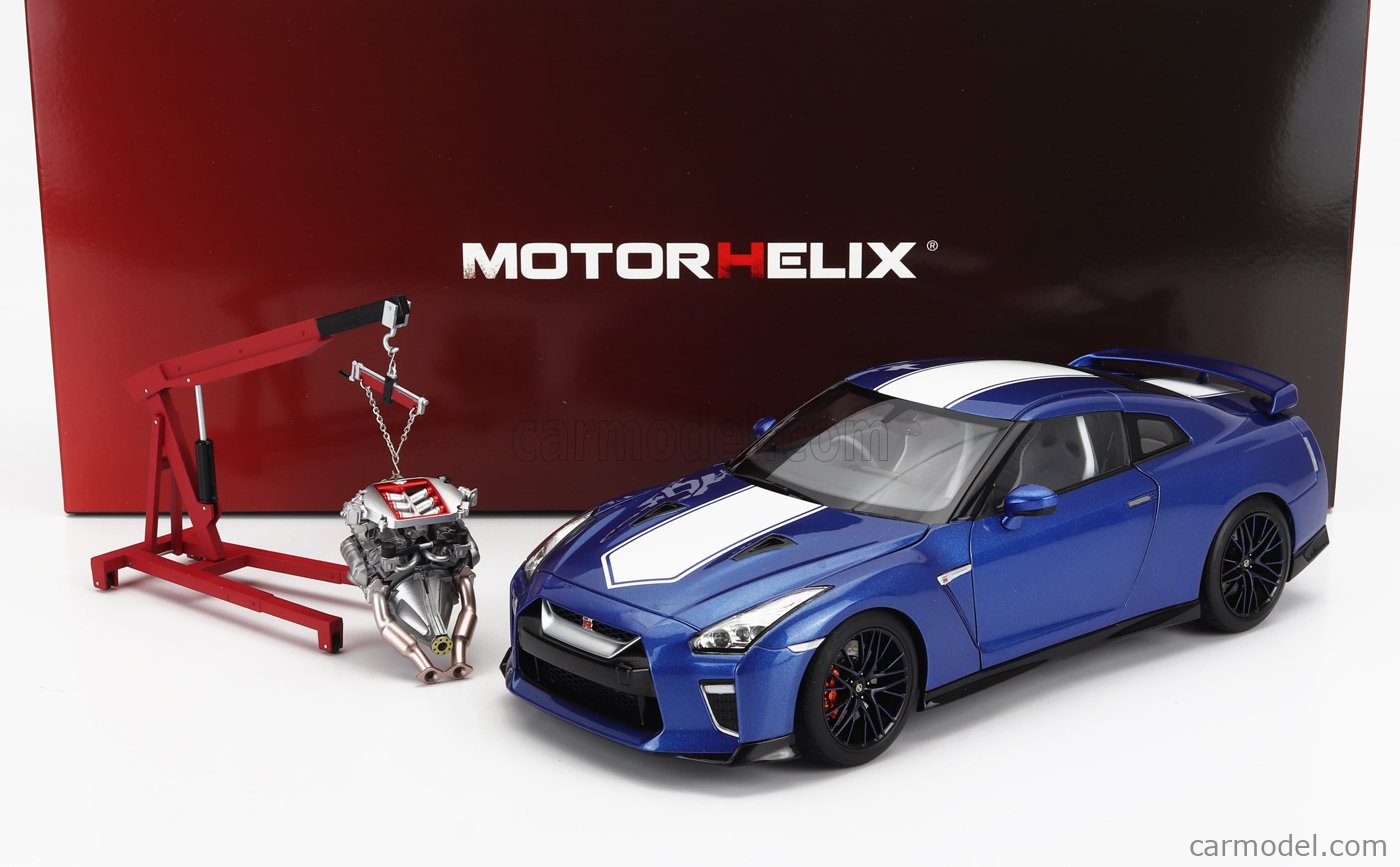 MOTORHELIX M83503-B Scale 1/18 | NISSAN SKYLINE GT-R (R35) WITH ENGINE ...