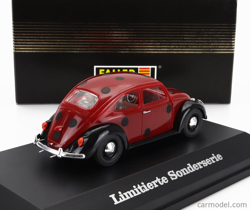 FALLER 4368 Scale 1/43 | VOLKSWAGEN BEETLE KAFER MAGGIOLINO 1962 RED BLACK