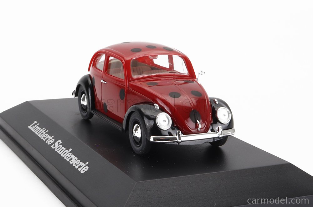 FALLER 4368 Scale 1/43 | VOLKSWAGEN BEETLE KAFER MAGGIOLINO 1962 RED BLACK