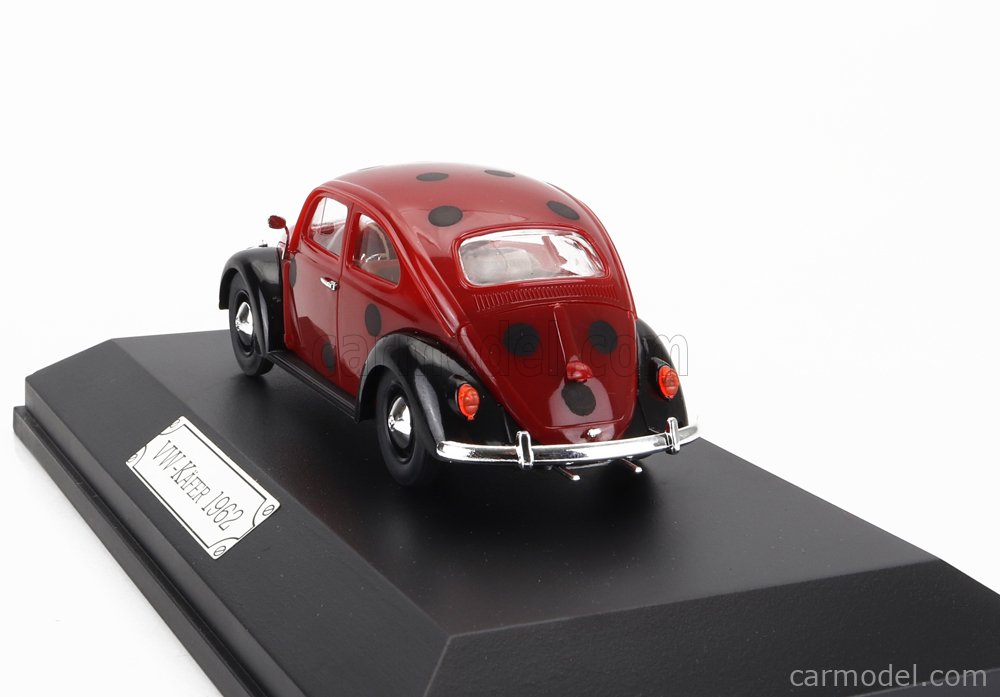 FALLER 4368 Scale 1/43 | VOLKSWAGEN BEETLE KAFER MAGGIOLINO 1962 RED BLACK